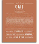 Gail | Name Art Print – Name Stories