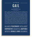 Gail | Name Art Print – Name Stories