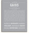 Gaius Personalized Name Meaning Art Prints – Name Stories