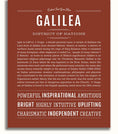 Galilea Personalized Name Meaning Art Prints – Name Stories