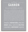 Gannon | Name Art Print – Name Stories