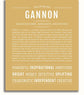 Gannon | Name Art Print – Name Stories