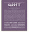 Garrett | Name Art Print – Name Stories