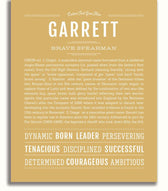 Garrett | Name Art Print – Name Stories