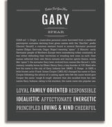 Gary | Name Art Print – Name Stories