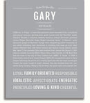 Gary | Name Art Print – Name Stories