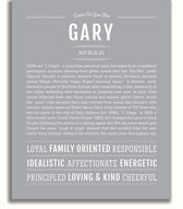 Gary | Name Art Print – Name Stories