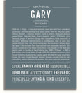Gary | Name Art Print – Name Stories