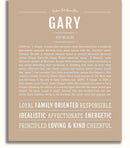 Gary | Name Art Print – Name Stories