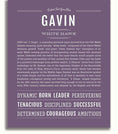 Gavin | Name Art Print – Name Stories