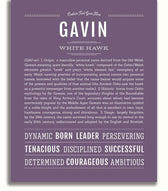 Gavin | Name Art Print – Name Stories