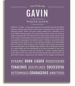 Gavin | Name Art Print – Name Stories