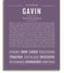 Gavin | Name Art Print – Name Stories