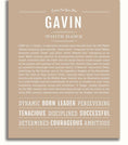 Gavin | Name Art Print – Name Stories