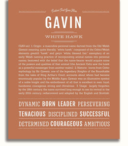 Gavin | Name Art Print – Name Stories