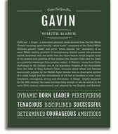 Gavin | Name Art Print – Name Stories