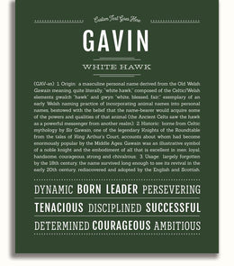Gavin | Name Art Print – Name Stories