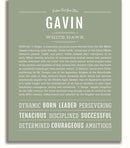 Gavin | Name Art Print – Name Stories