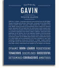Gavin | Name Art Print – Name Stories