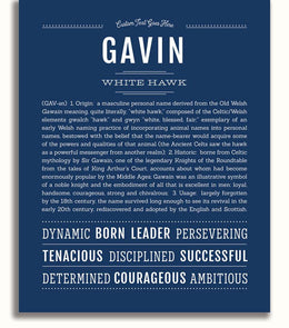 Gavin | Name Art Print – Name Stories