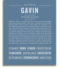 Gavin | Name Art Print – Name Stories