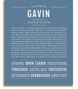 Gavin | Name Art Print – Name Stories