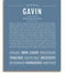 Gavin | Name Art Print – Name Stories