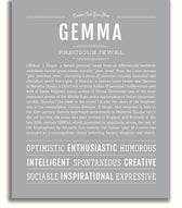 Gemma | Name Art Print – Name Stories