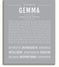 Gemma Personalized Name Meaning Art Prints – Name Stories