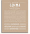 Gemma | Name Art Print – Name Stories