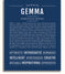Gemma | Name Art Print – Name Stories