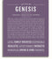 Genesis (female) | Name Art Print – Name Stories