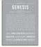 Genesis (female) | Name Art Print – Name Stories