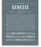 Genesis (female) | Name Art Print – Name Stories