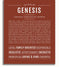 Genesis Personalized Name Meaning Art Prints – Name Stories