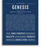 Genesis (female) | Name Art Print – Name Stories