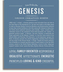 Genesis Personalized Name Meaning Art Prints – Name Stories
