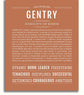 Gentry | Name Art Print – Name Stories
