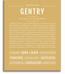 Gentry | Name Art Print – Name Stories