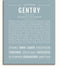 Gentry | Name Art Print – Name Stories