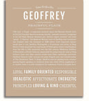 Geoffrey | Name Art Print – Name Stories