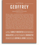 Geoffrey | Name Art Print – Name Stories