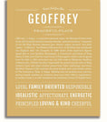Geoffrey | Name Art Print – Name Stories