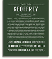 Geoffrey | Name Art Print – Name Stories