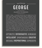 George | Name Art Print – Name Stories