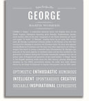 George | Name Art Print – Name Stories