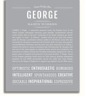 George | Name Art Print – Name Stories