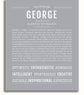 George | Name Art Print – Name Stories