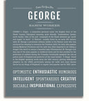 George | Name Art Print – Name Stories