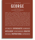 George | Name Art Print – Name Stories